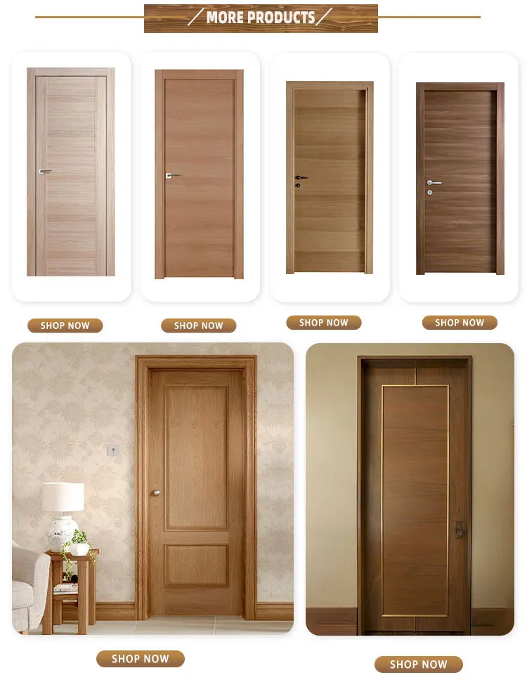 Modern Design Interior Wood Doors Mdf Melamine Wood Decorative Door Set ...