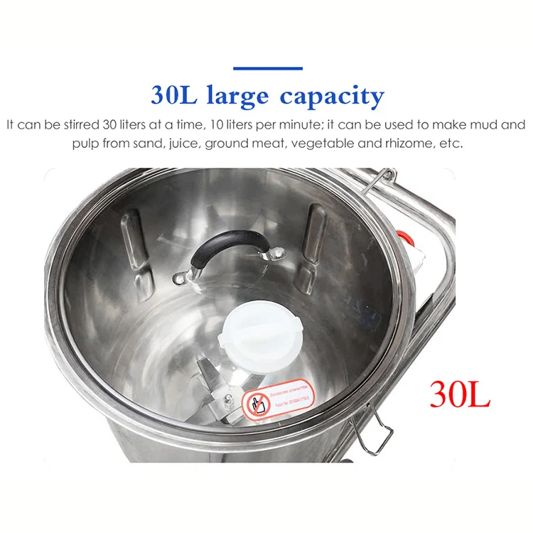 30L Heavy Duty Stainless Steel Smoothie Ice Blender