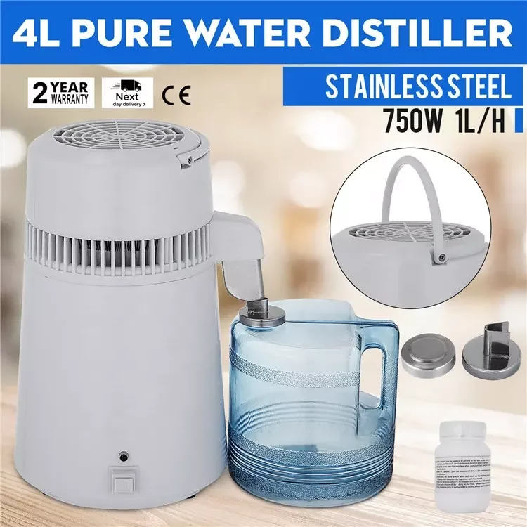 4L Electric Distiller for Purified Distilled Water Production