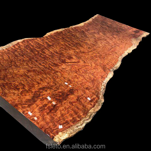 Africa Bubinga Slab Live Edge Table - Precious Wood