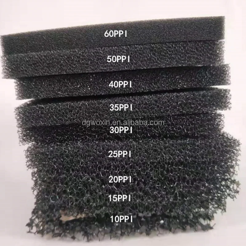 WOXIN Black Open Cell Polyurethane Sheet Filter Foam Use As Front Grill ...