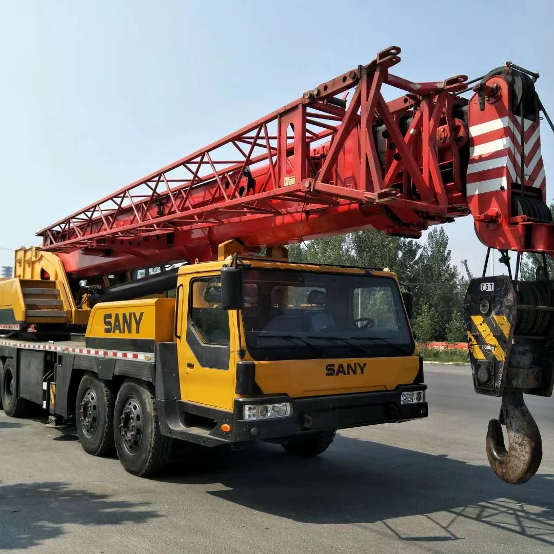 Sany Stc750 Used Truck Mounted Crane Shenbai Crane 75 Ton Hydraulic Knuckle Boom Crane For Sale ...