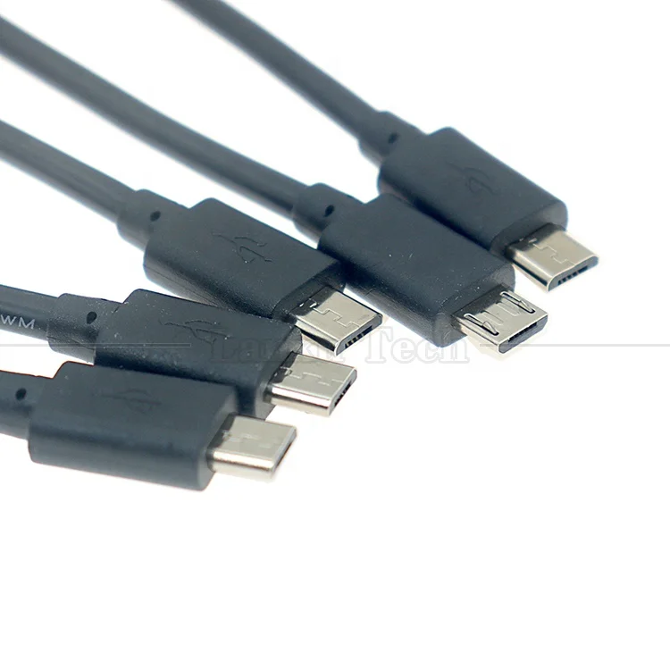 Heavy Current 20AWG 5A Bare Wires Micro USB Pigtail Cable