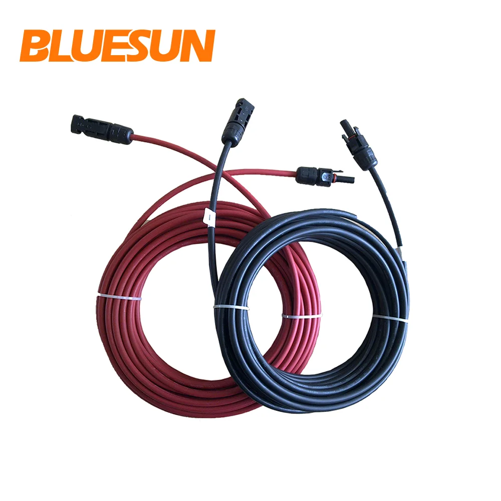 Bluesun 4mm2 Solar Pv Cable PV Connector Solar Panel Cables Dc Solar Pv ...