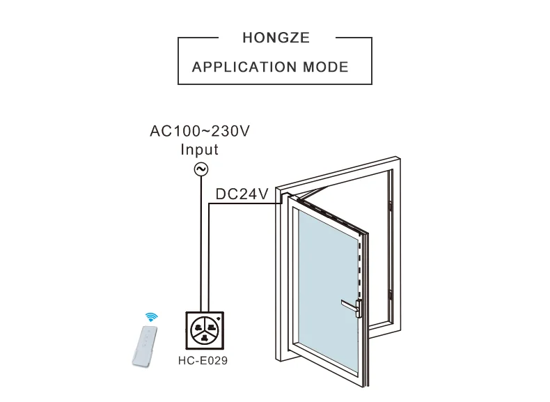 Z30H Smart Home Electric Rotary Arm Casement Window Winder