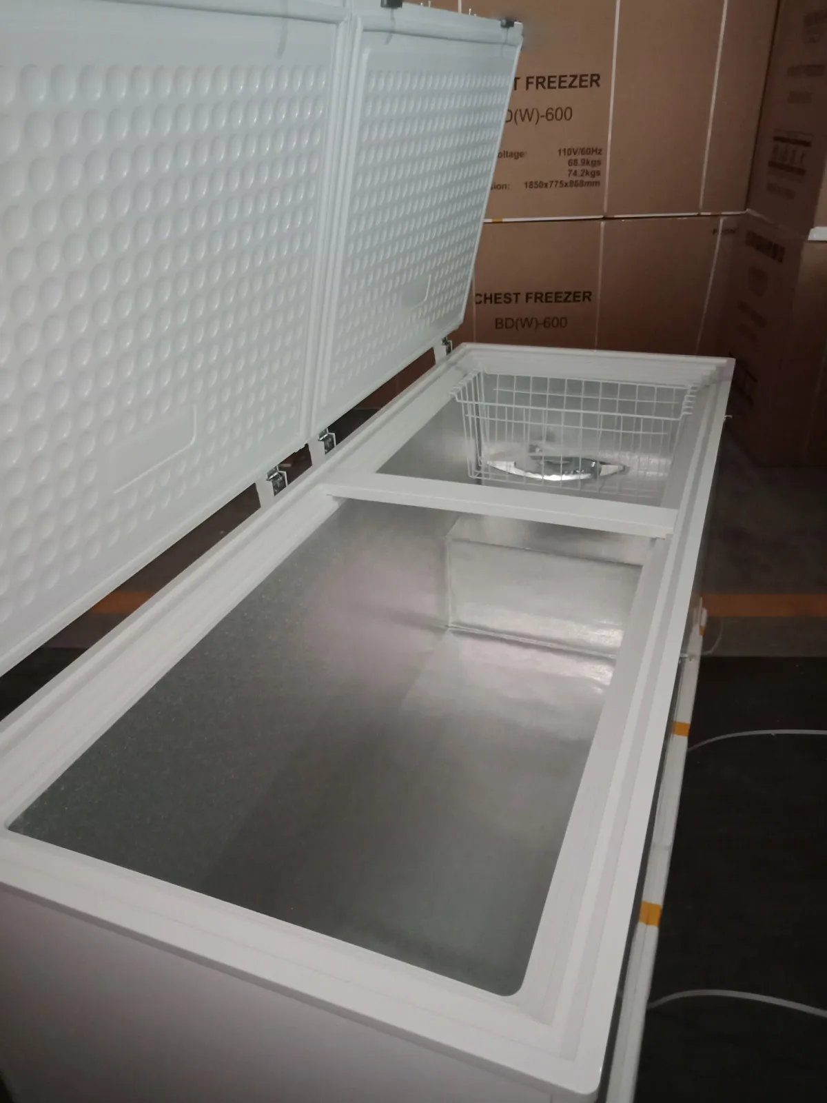 SMAD 520L White Double Door Ice Chest Freezer - 1 Year Warranty