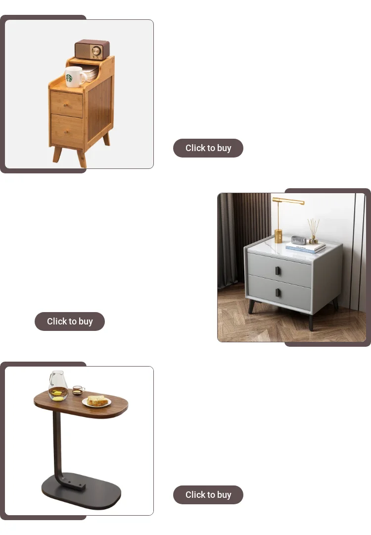 Multifunctional Makeup Cabinet Small Bedside Table And Usb Port An Open ...