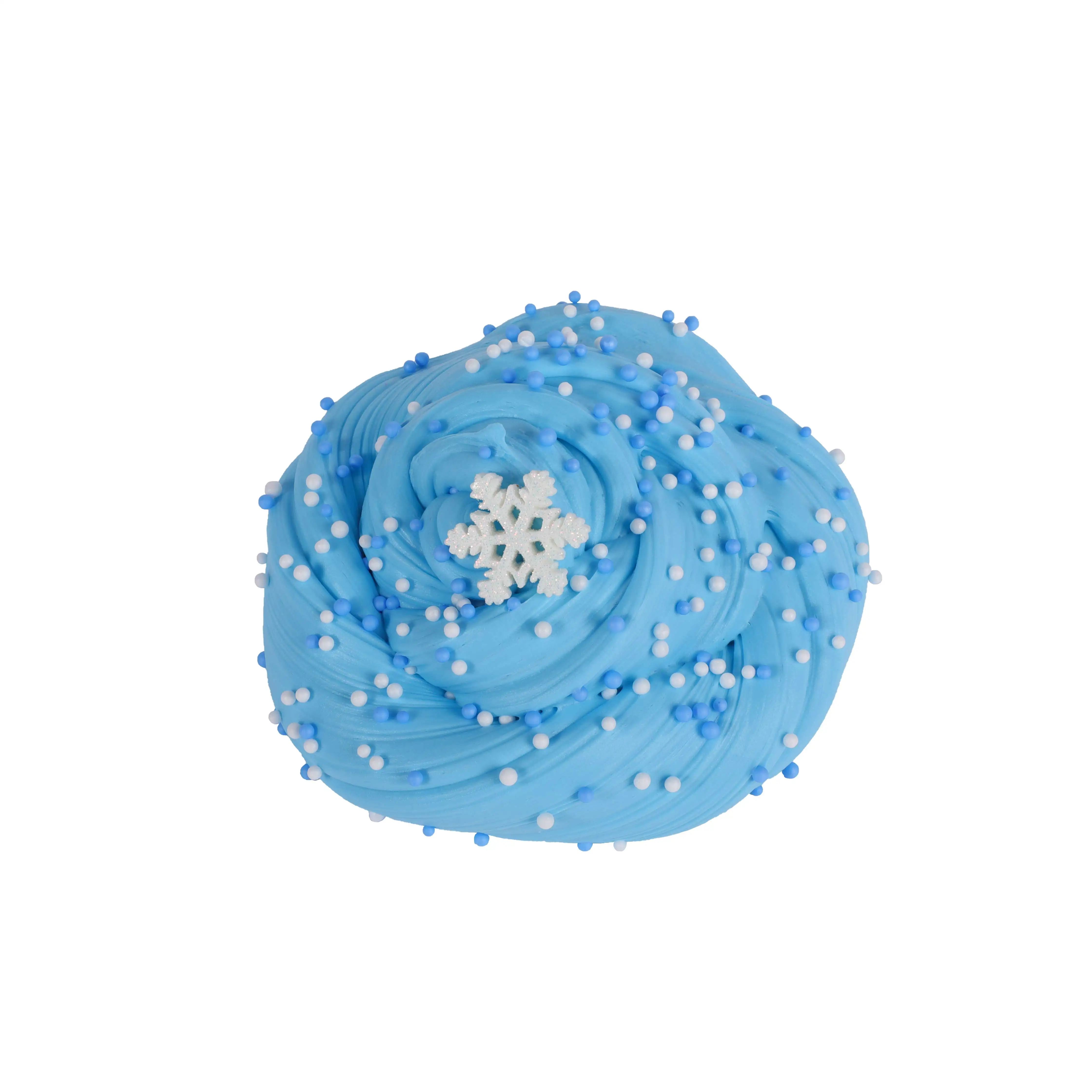 Flying Snowflakes Puff Slime Double Mix Foam Resin Fluffy Slime For ...