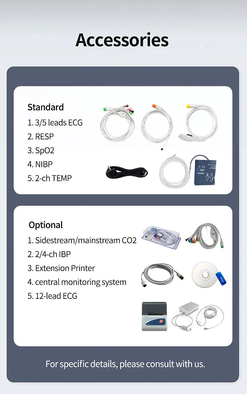 CONTEC CMS8500 - Versatile Multiparameter Vital Sign Monitor
