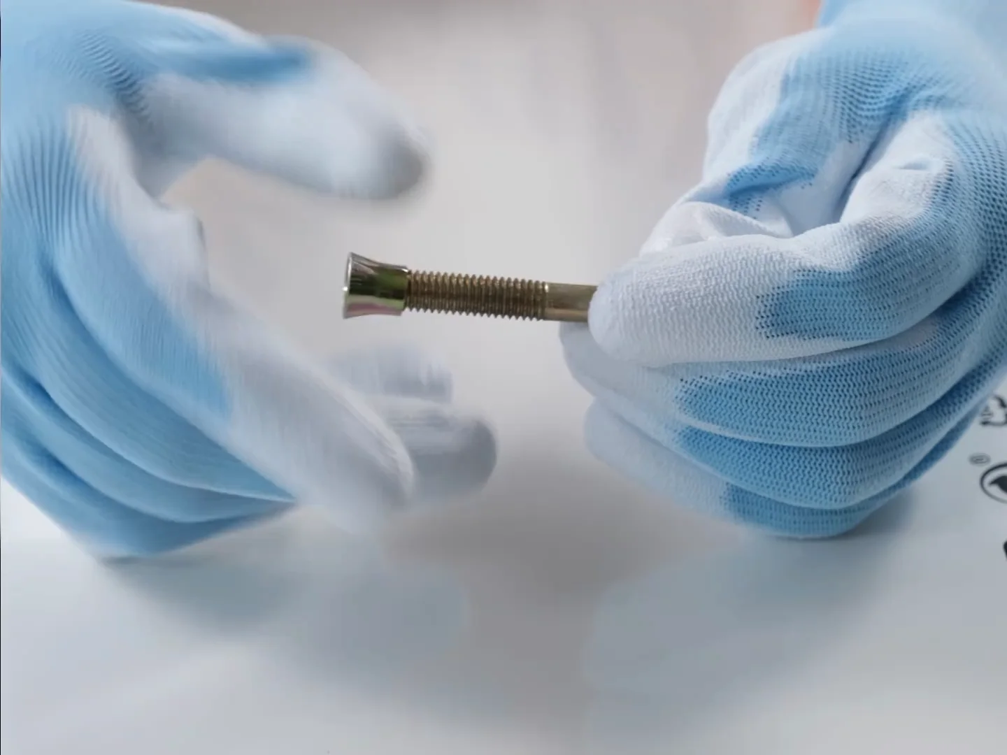 Ce En388 Pu Palm Coated 13 Gauge Blue Polyester Knitted Custom Color ...