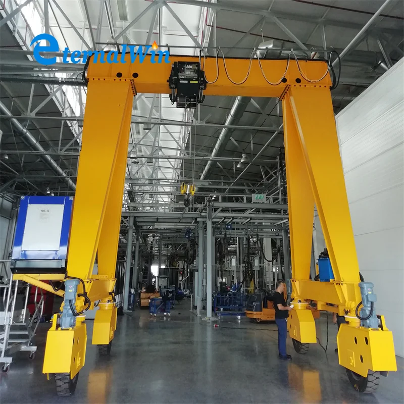 Movable Indoor Outdoor Warehouse Electric Hoist Single Girder Hook ...