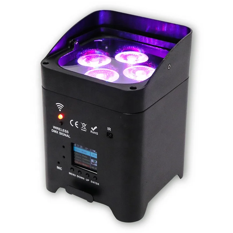 4x18w Rgbwa Uv Battery Powered Prolights Smartbat Wireless Led ...