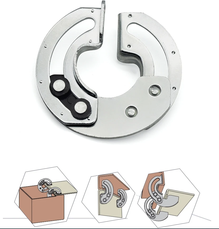 Modern Iron Hidden Sliding Arc Hinge Window Limit Hinge for Kitchen ...