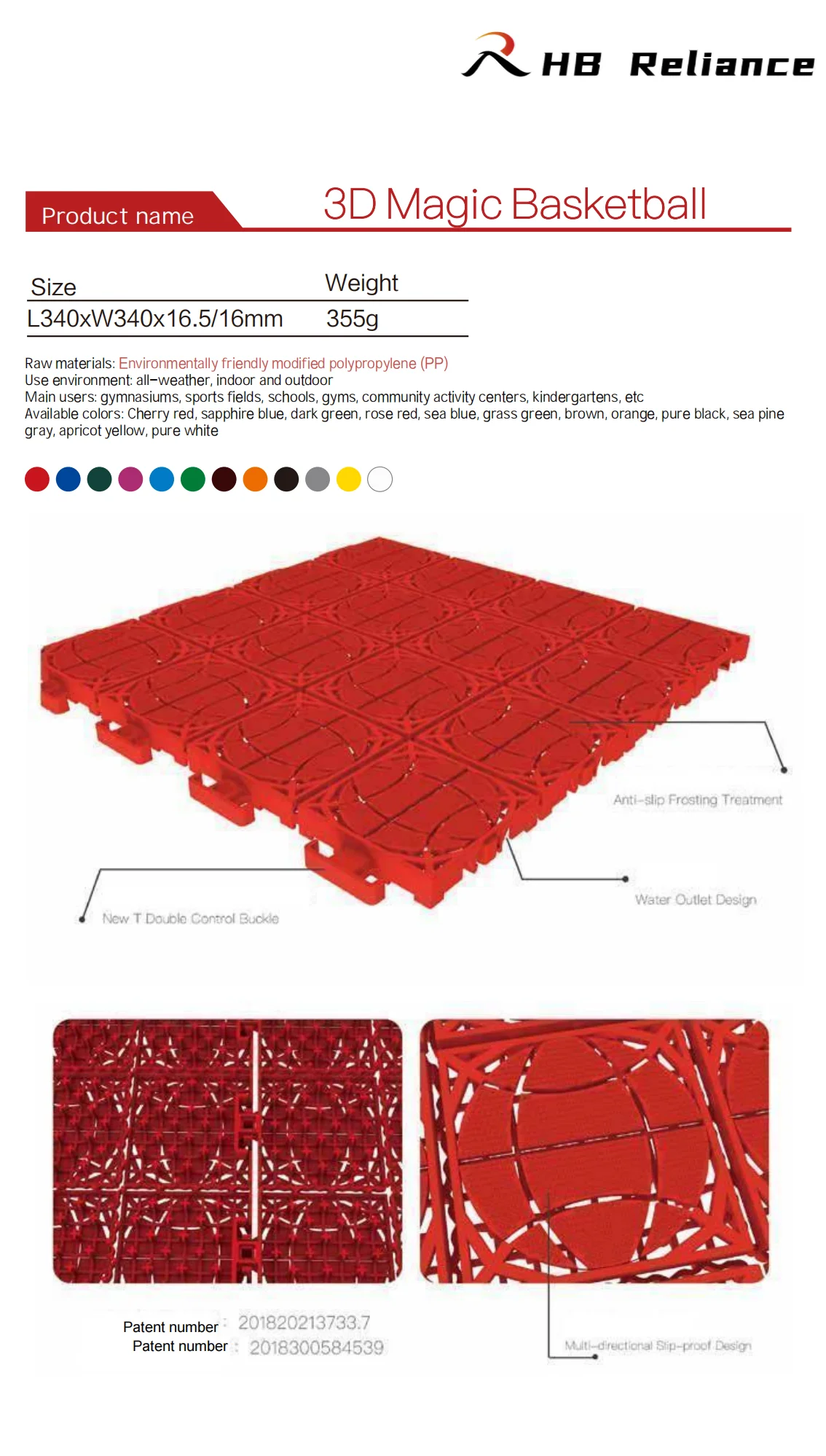 2023 Modular Popular Tses Material 3d Magic Basketball Easy To Clean ...