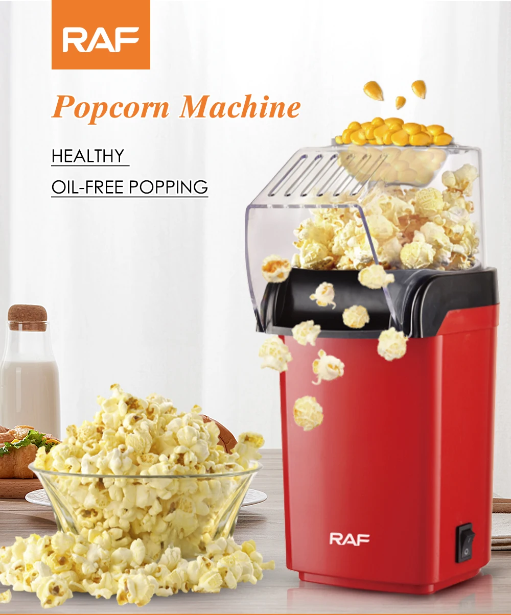 RAF 2L Electric Popcorn Machine - Fully Automatic Mini Popcorn Maker ...