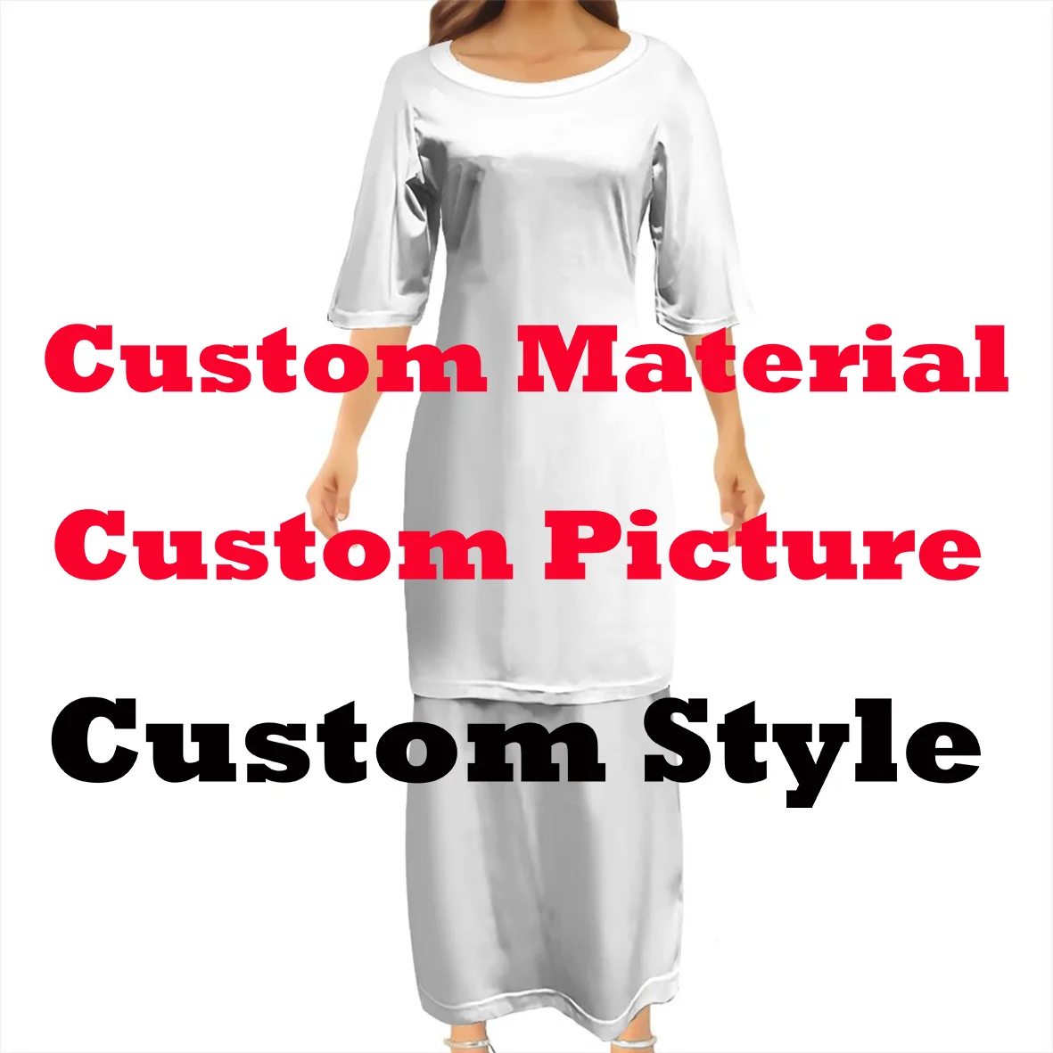 New Style Custom Black Golden Polynesian Tribal Tatau Pattern Maxi ...