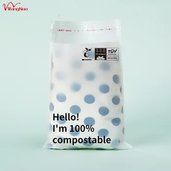 Eco-friendly Pla Cornstarch 100% Compostable Bio Degradable Plastic Packaging Pouch Bag - Buy ...