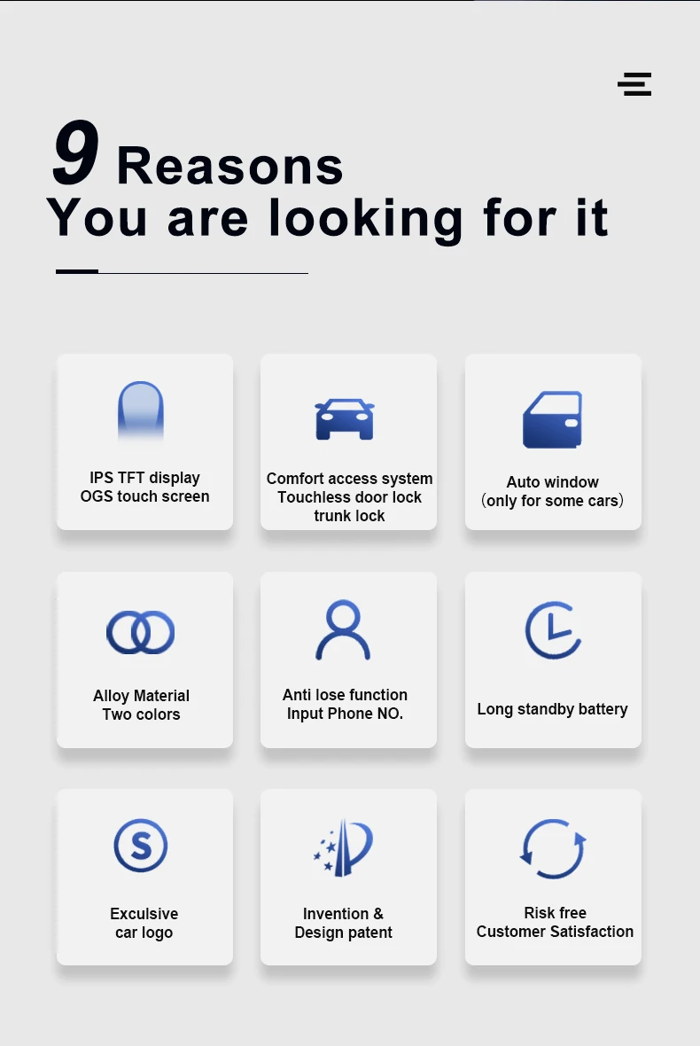 Smart LCD Car Key - Universal Replacement for All Cars