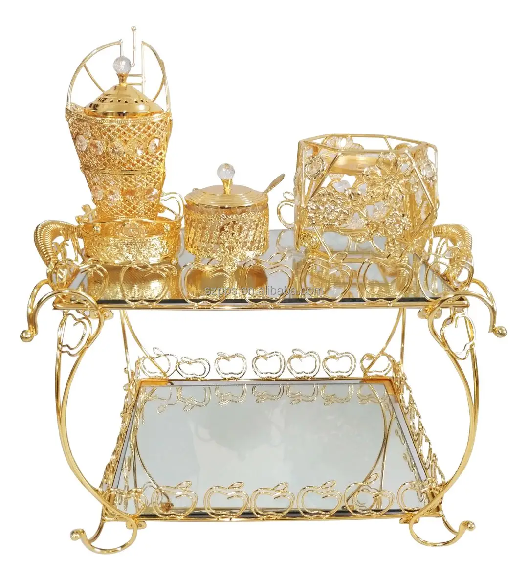 Ethiopian Metal Coffee Table Tea Tray Habesha Rekebot Ft662 Gold - Buy ...