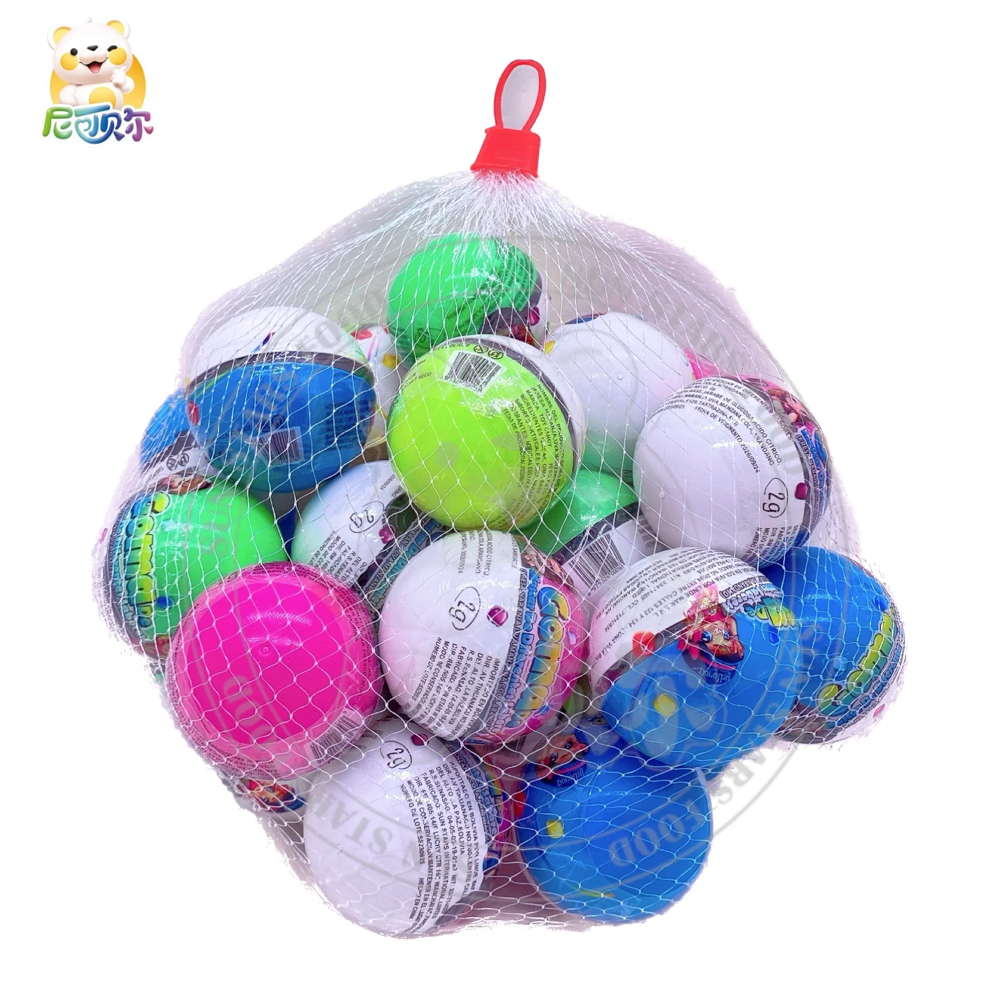 String Bag Packaging Plastic Sprite Ball Surprise Toy Candy For Kids ...