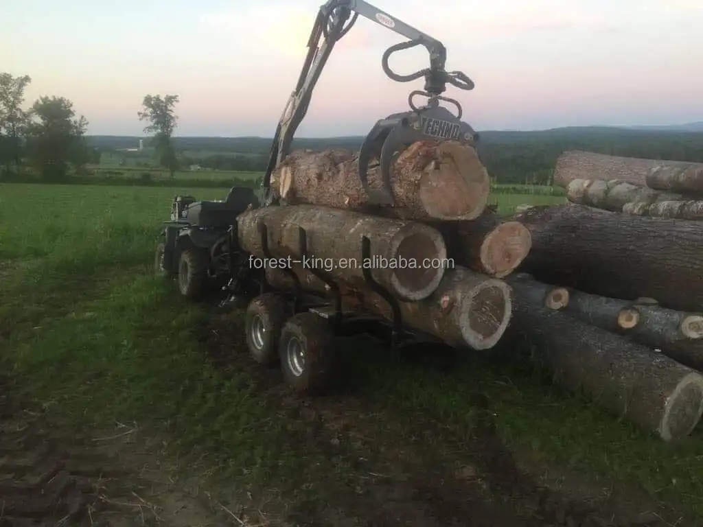 2 Ton ATV Timber Crane - Efficient Log Hauling Solutions