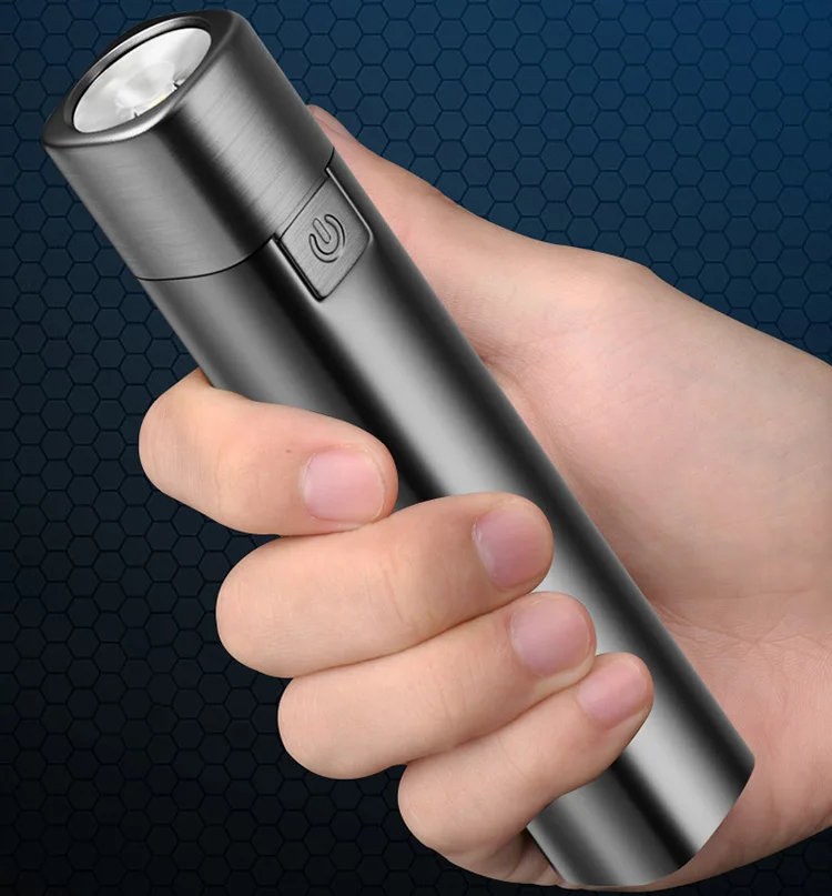 RTS Mini Usb Rechargeable Flashlight - 3 Modes ABS Torch