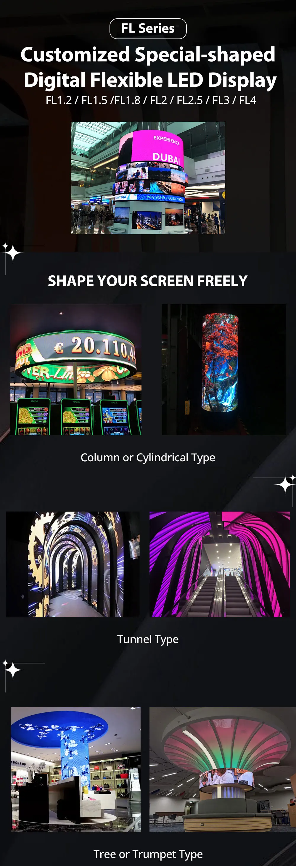 Indoor P4 Curve Flexible Smd Led Video Wall - Canbest