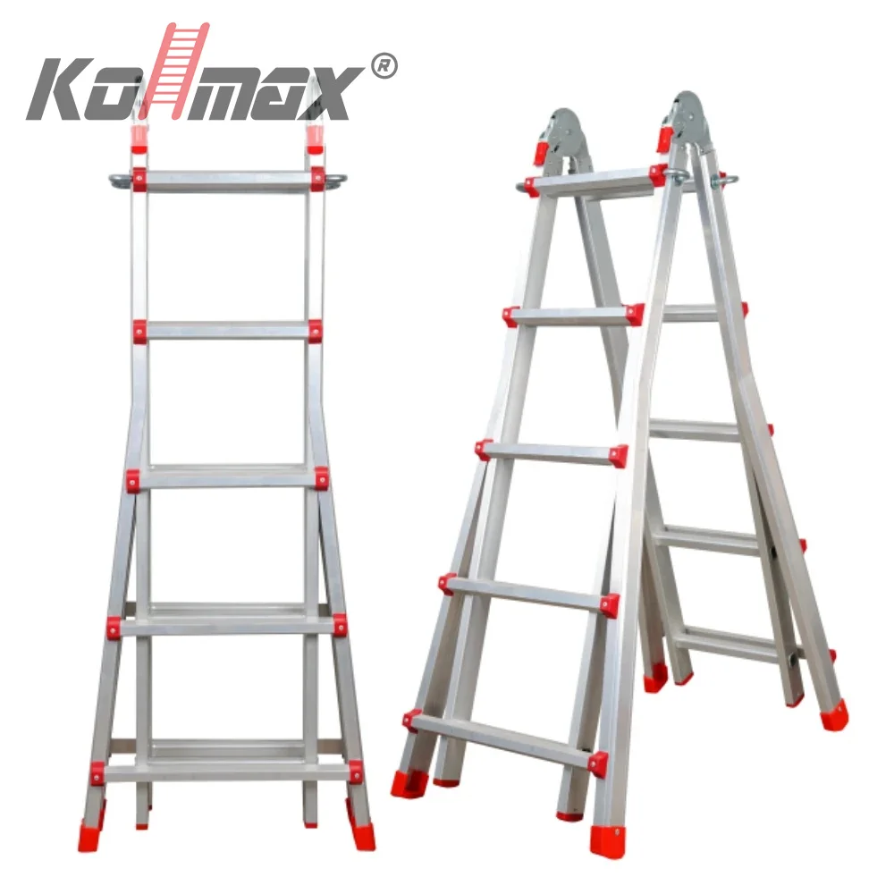 4x6 Step Adjustable Lightweight Telescopic Ladder Machine Giant Ladder ...