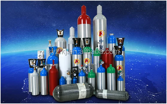 KJ Factory Sell M15 M9 M22 ME Aluminum Gas Cylinder 150bar