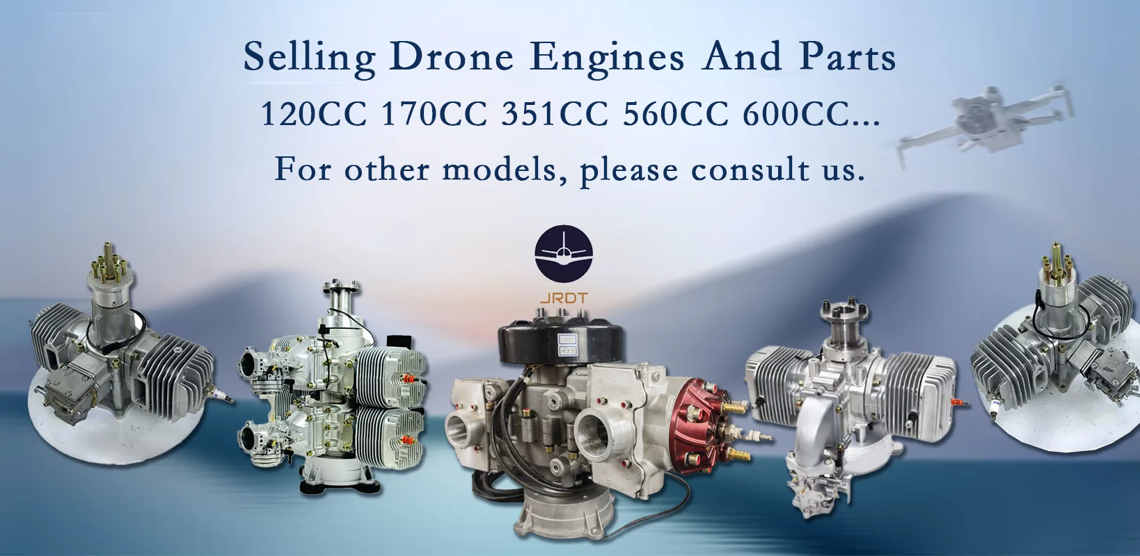 UAV Gasoline Engine MD550 - 560cc 700cc 4-Cylinder Drone Power