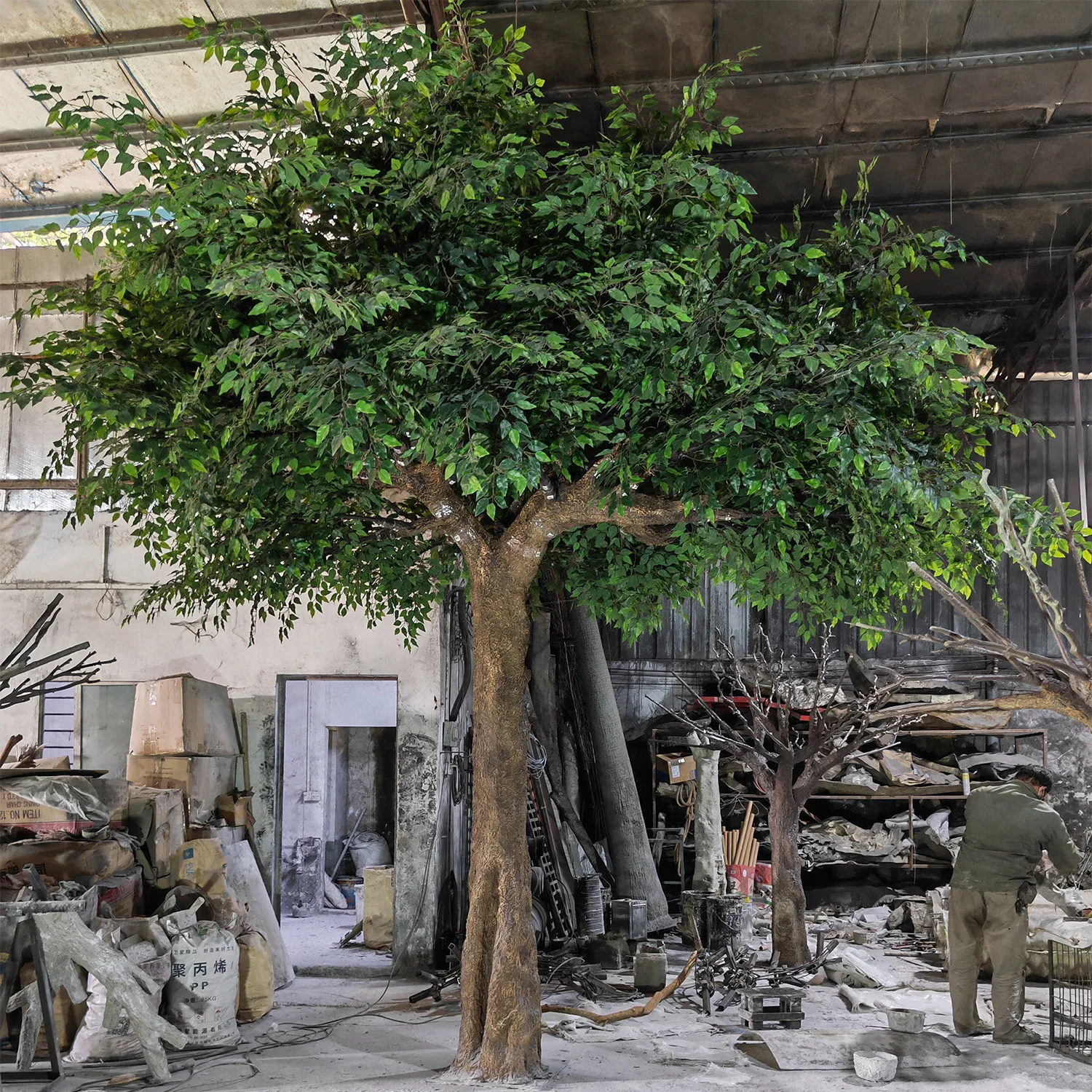 Artificial Big Green Trees Outdoor Large Decorative Plastic Trees - Buy ...