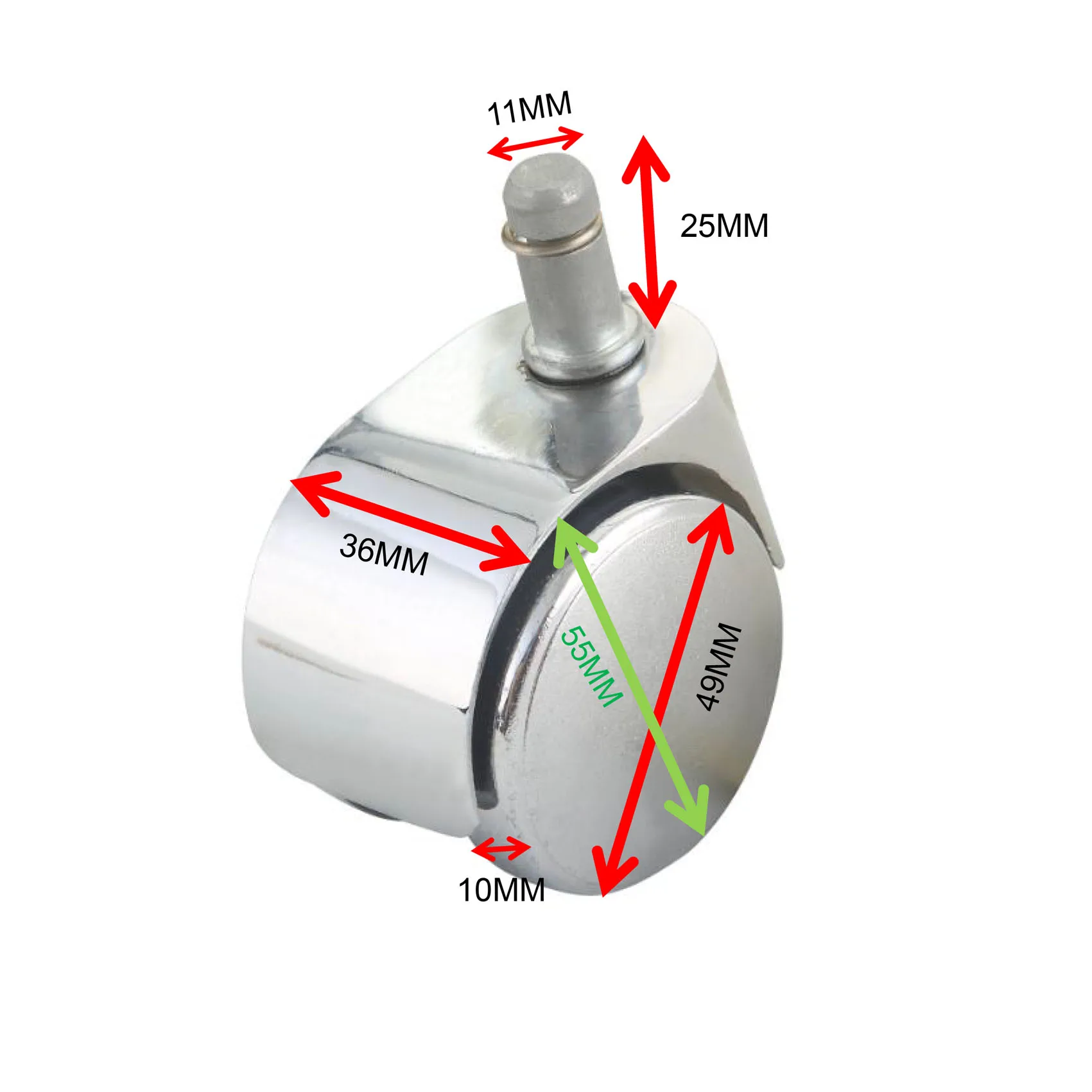 Esd Castor Antistatic Chair Accessories Modern Industrial Metal Wheels ...