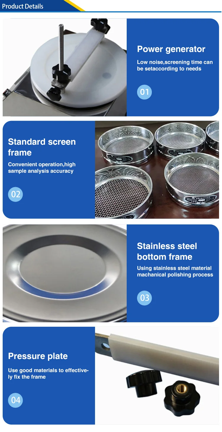OZEO Electric ASTM Standard Test Sieve Shaker for Lab Use
