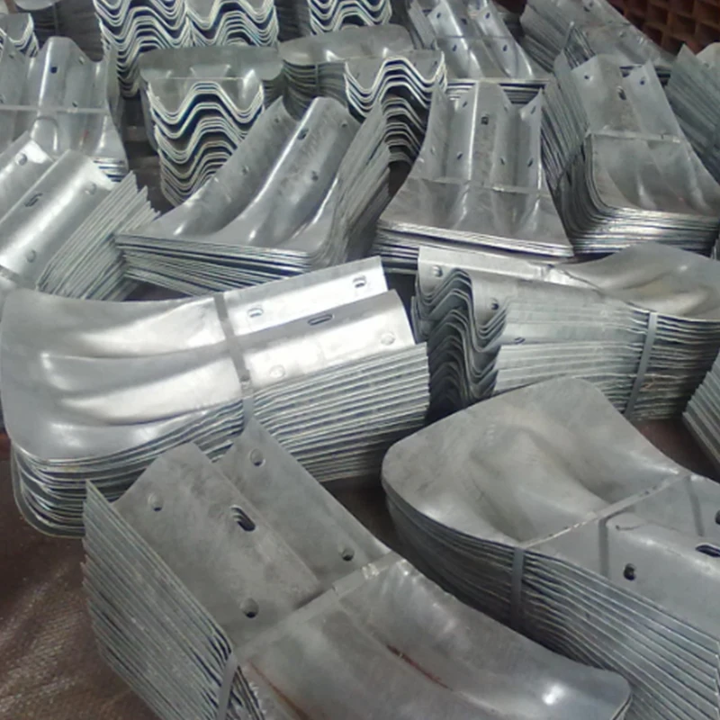 Galvanized Metal Buffer End for Freeway Guardrail Safety