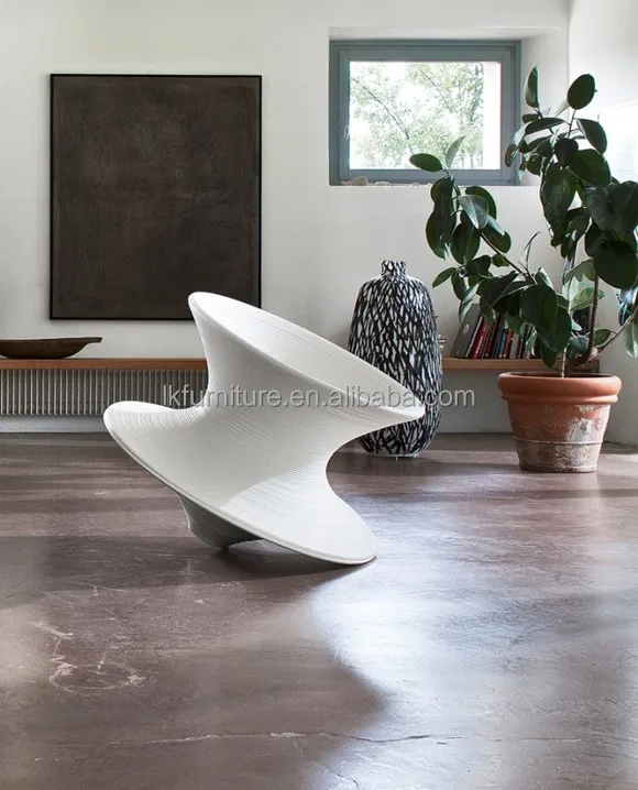 360 Degrees Swivel Modern PE Gyro Chair Outdoor Plastic Chair