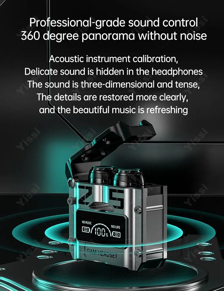 M25 TWS Audifonos BT 5.2 - High Quality Game Earphones