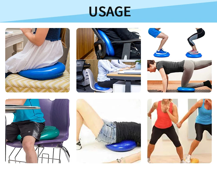 ADHD Sensory Exercise Inflated Stability Balance Disc Seat Cushion for ...