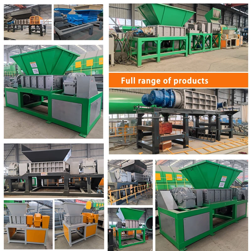 Plastic Shredder Machine Blade Car Bumpers Scrap Double Shaft Metal ...