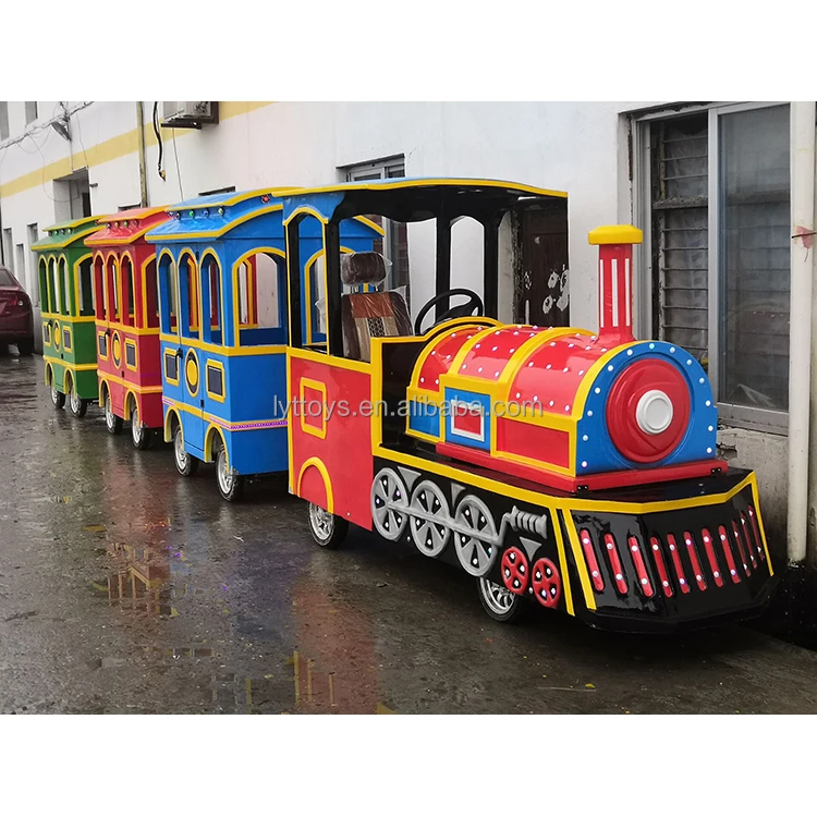 New Design Kids Ride on Mini Train Track Set Electric Mall Trains