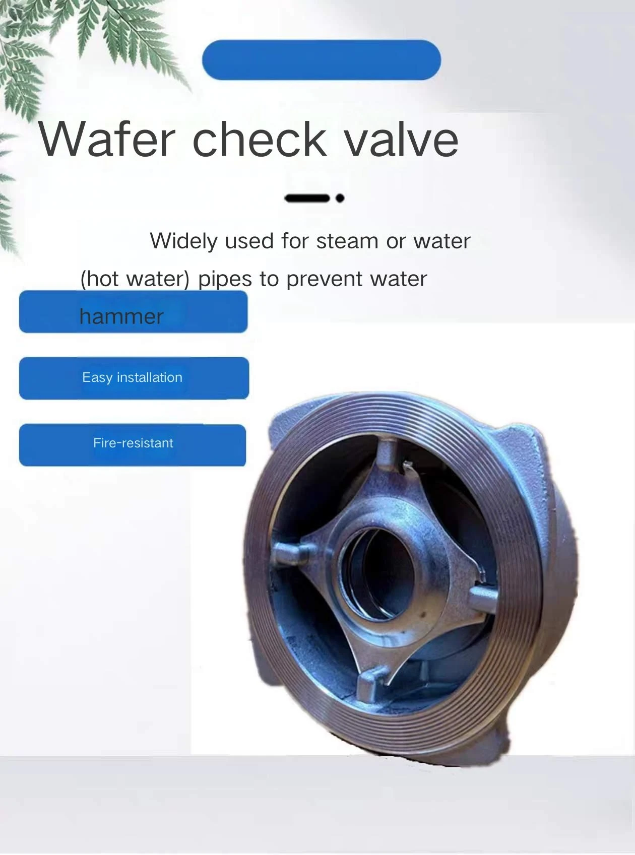 DIN Stainless Steel Disc Check Valve H71W-40P Wafer Check Valve| Alibaba.com
