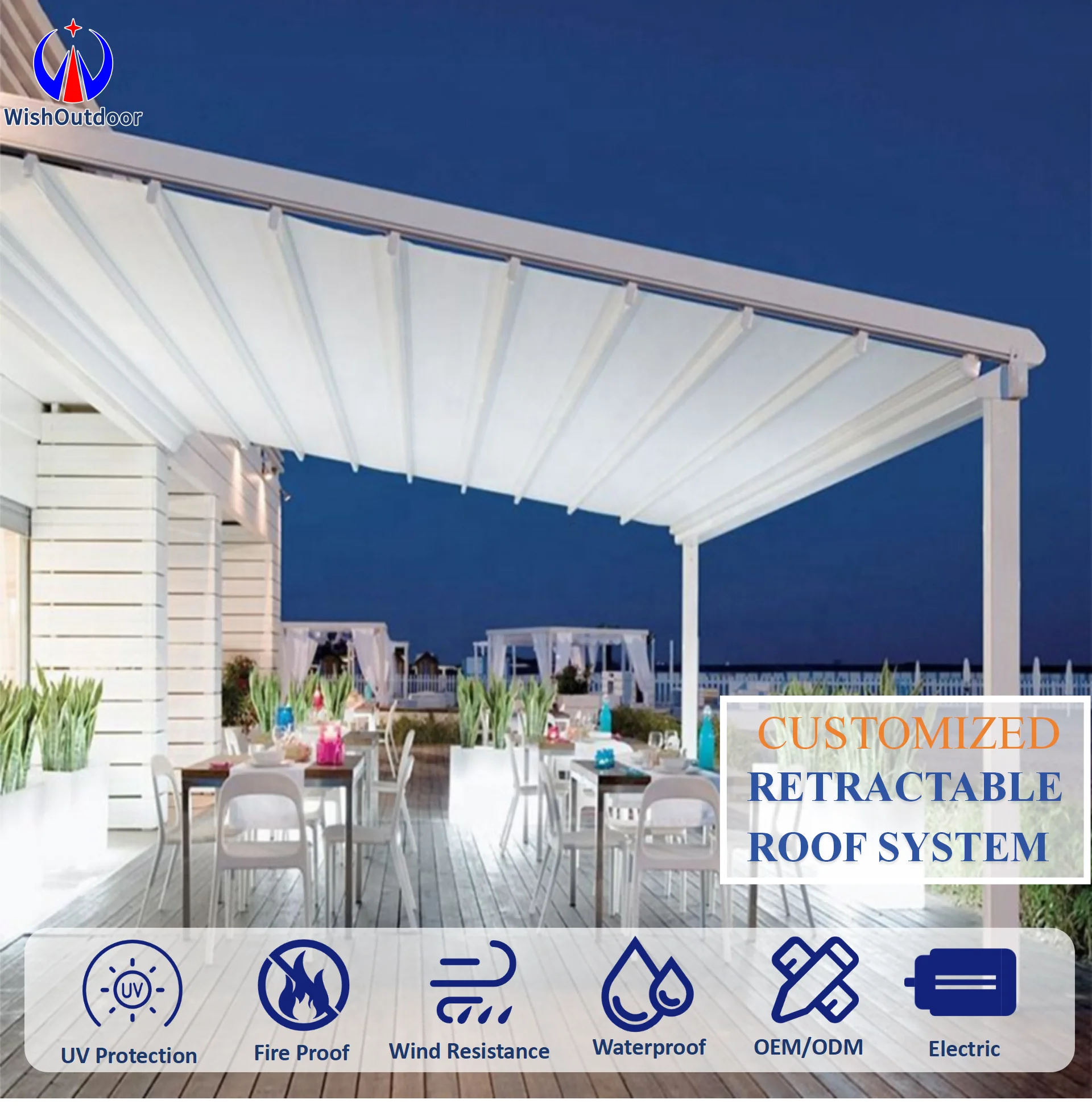 Retractable Commercial Awning - Durable & Stylish Canopy