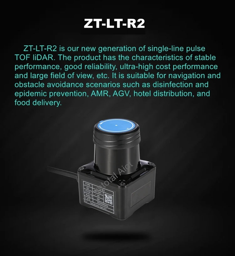 LIDAR SCANNER 2D/3D 905nm 20/25m for Low-speed Logistics Vehicle/mini ...