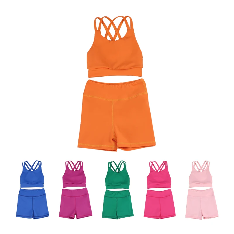Hot Children Summer Sleeveless Girls Comfortable Breathable Solid Color ...