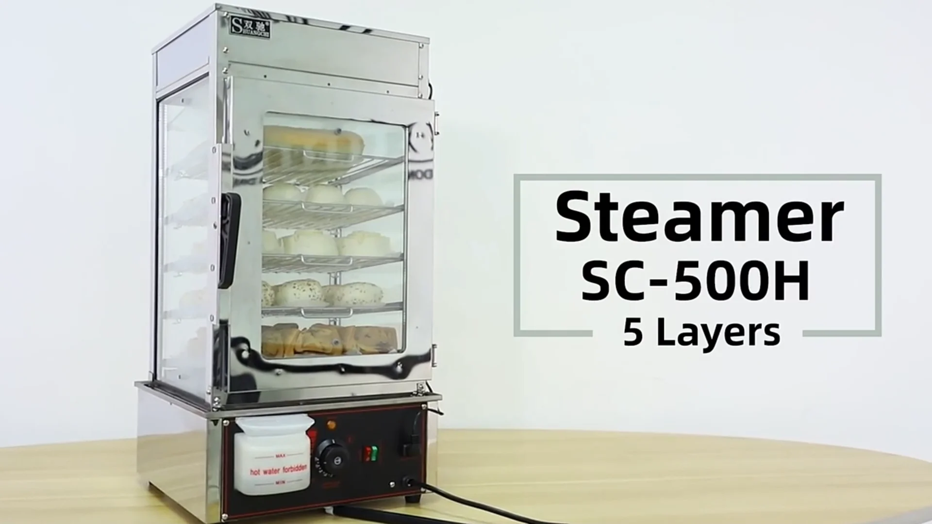 Snack Machine Electric Commercial Stainless Steel Food Warmer Display 5 ...