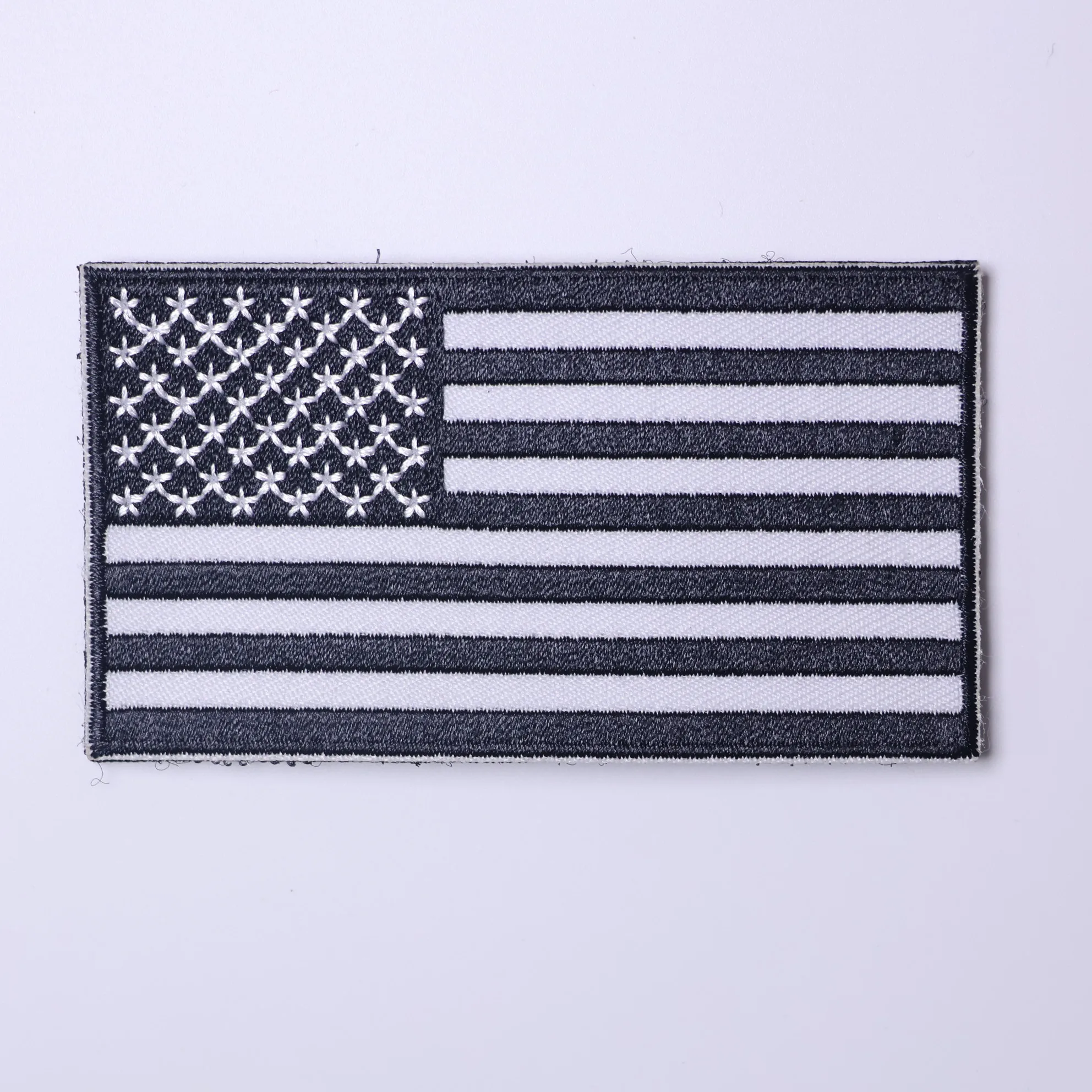 Custom Embroidered Border Iron-on and Velcro National Flag Embroidery ...