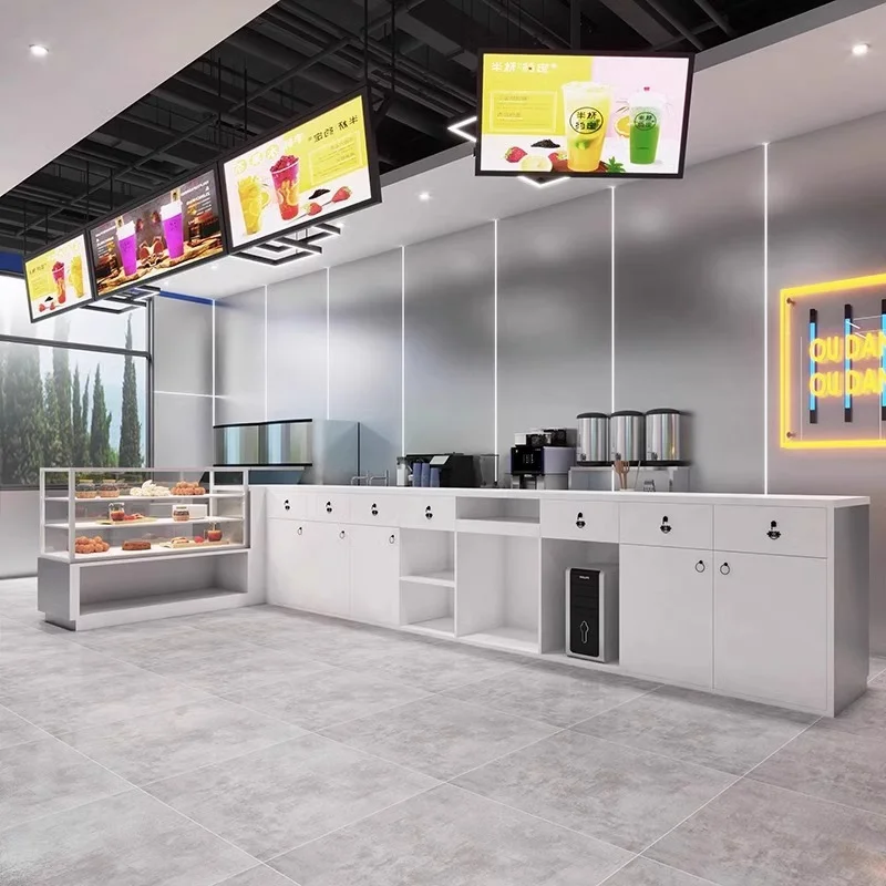 Custom Restaurant Cafe Counter Bar Cashier Counter Coffee Bar Counter