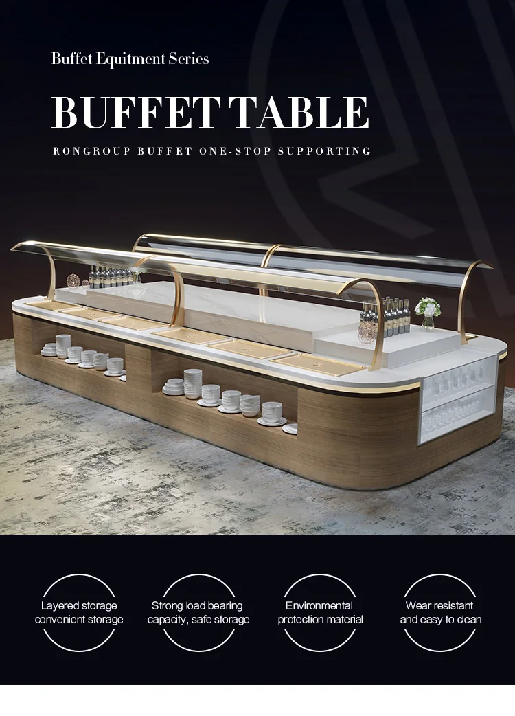 Custom Catering Restaurant Buffet Counter Design Modern Hotel Buffet ...