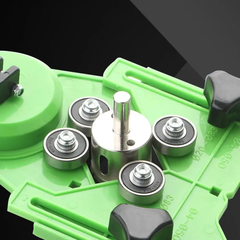 Opening Locator Adjustable 4-83mm Drill Bit Hole Saw Guide Jig Fixture ...