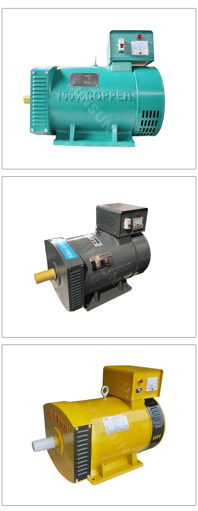 3 Phase Dynamo Synchronous Generator Alternator Generator Prices St Stc ...