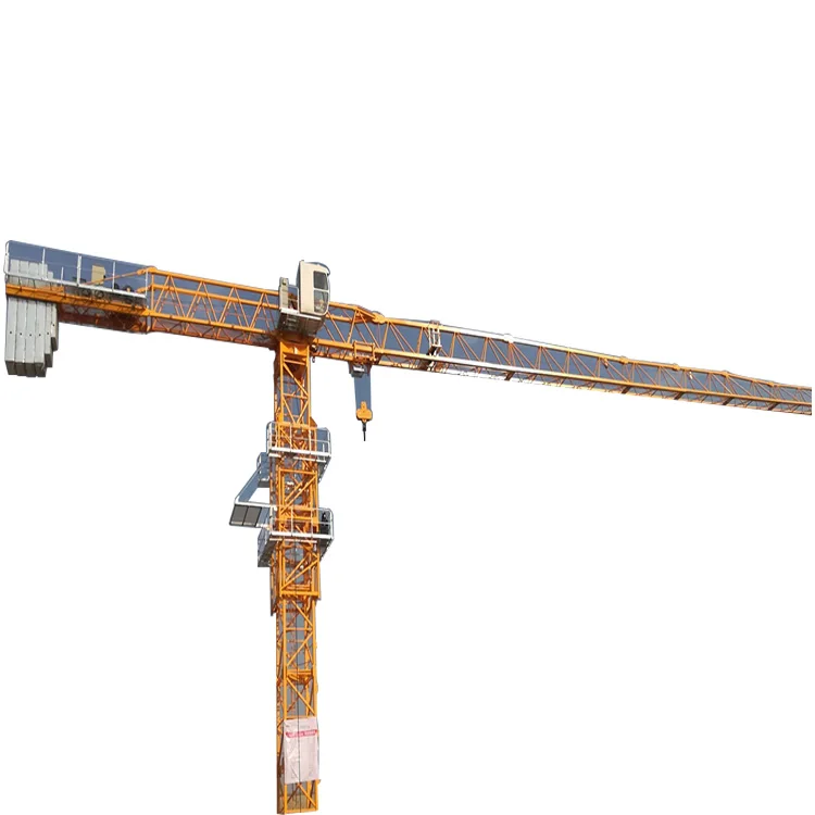 Jacking Tower Crane Chinese 40m Height Flat Top Tower Crane Moving ...